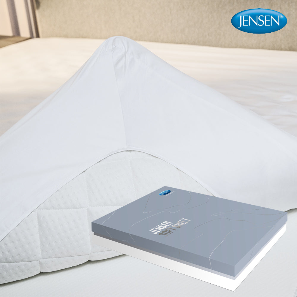 Jensen SoftSheet Kuvertlagen m/ U-90 split - Bomulds Satin